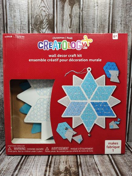 Other | Creatology Christmas Diy Snowflake Wall Decor Craft Kit New ...